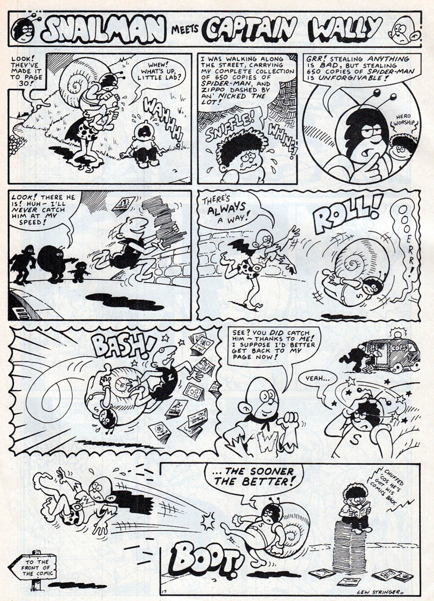 Lew Stringer Comics: Captain Wally and Snail-Man (Marvel UK, 1985)