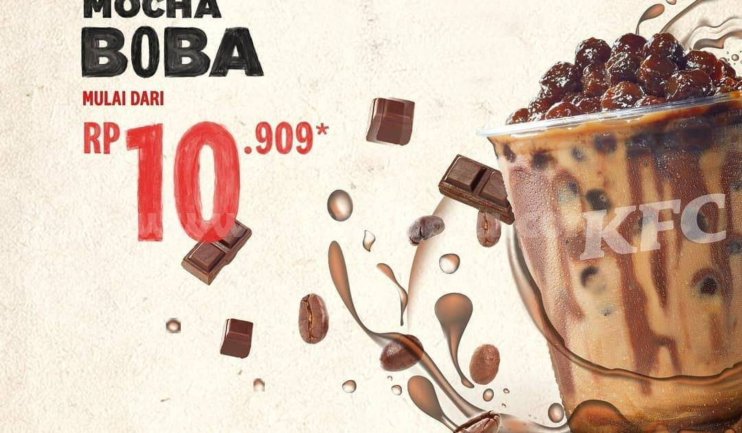 KFC Promo MOCHA BOBA & Mocha Boba FLOAT! Harga mulai dari Rp. 10.909 ...