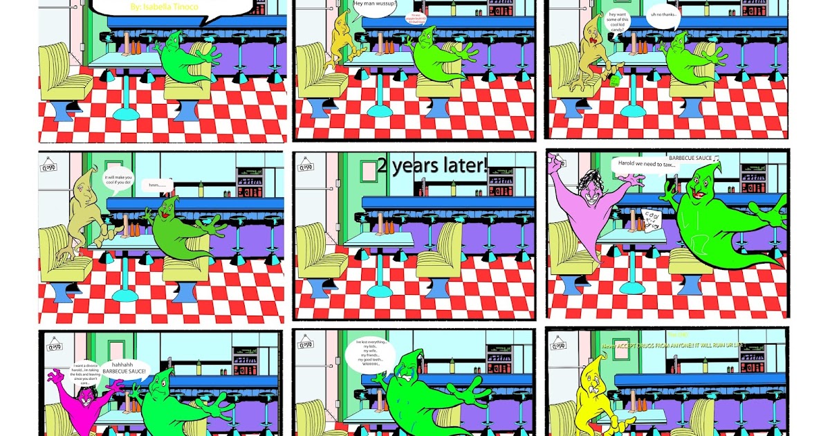 nine panel comic strip.