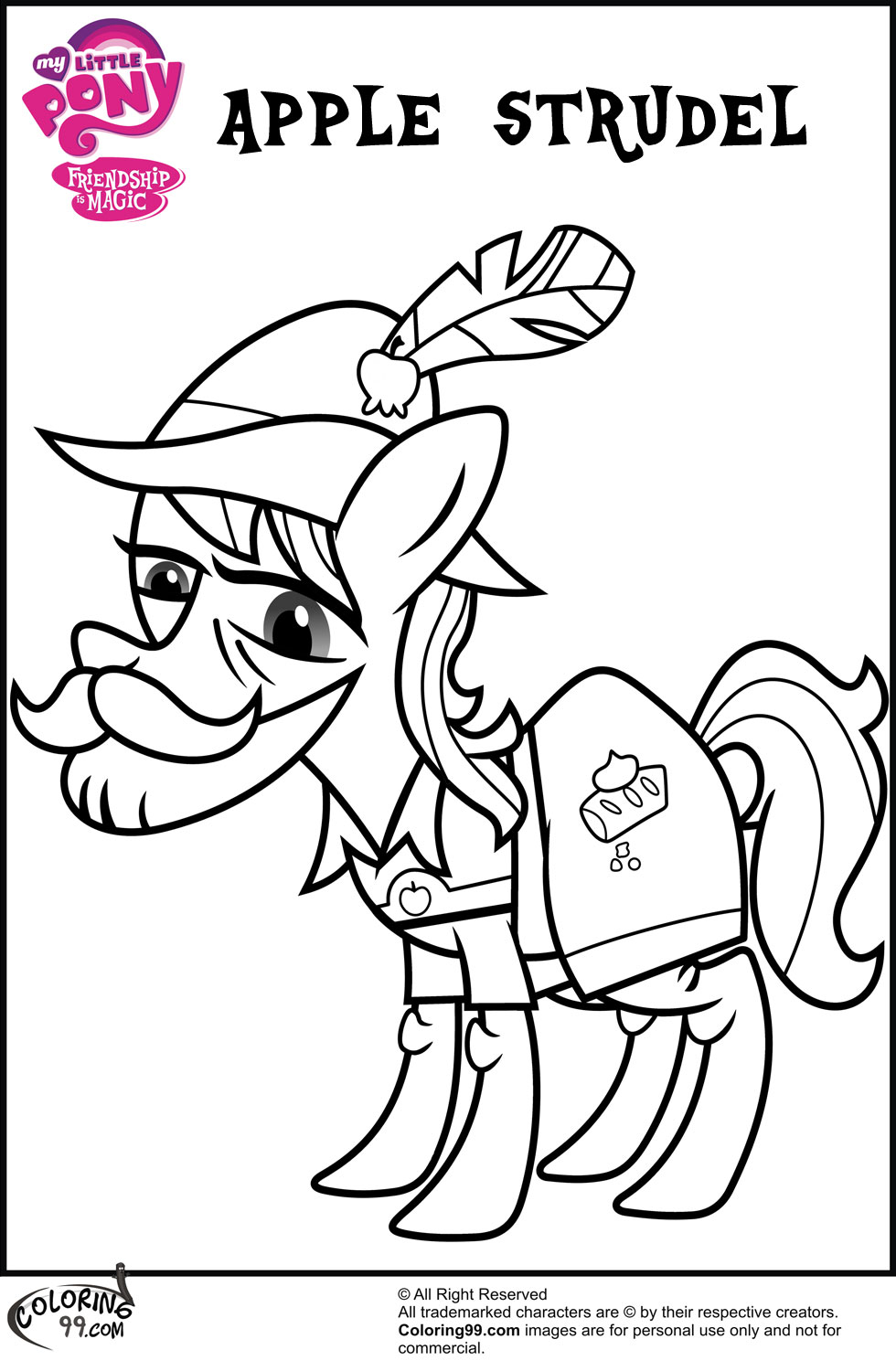 MLP Apple Family Coloring Pages | Minister Coloring