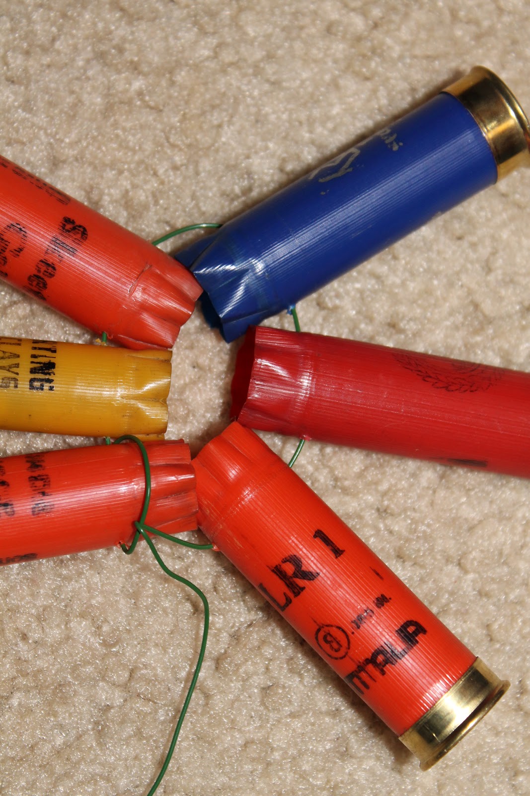 go ahead and make a bid on that: Shotgun Shell Wreath