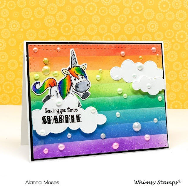 Sending you Some Sparkle with Rainbow Masking - Whimsy Inspirations Blog