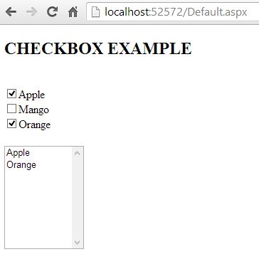How to use CheckBox Control in ASP.NET