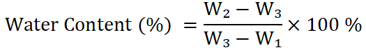 Natural Moisture Content of Soil, Water Content in Soil