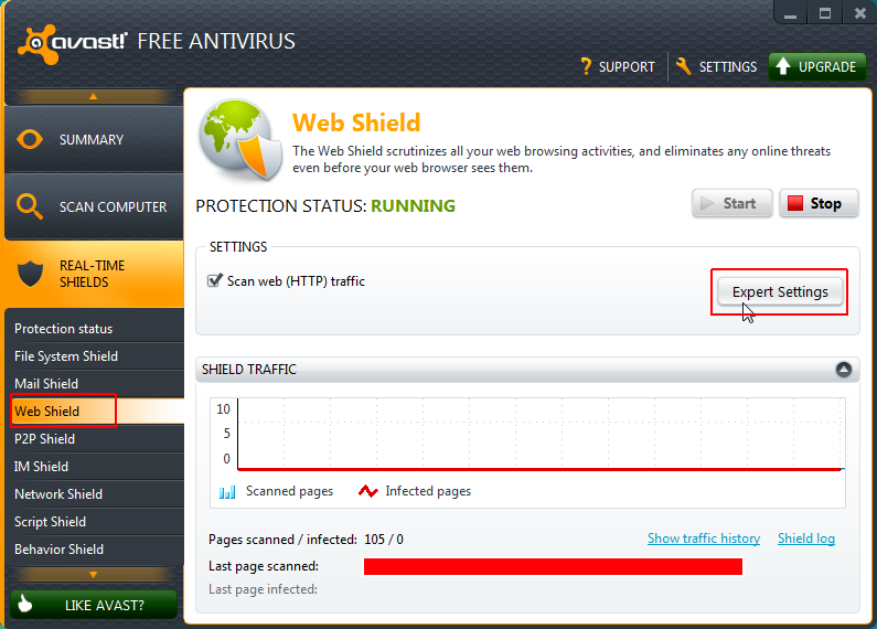 Web Shield Avast - essentialfasr