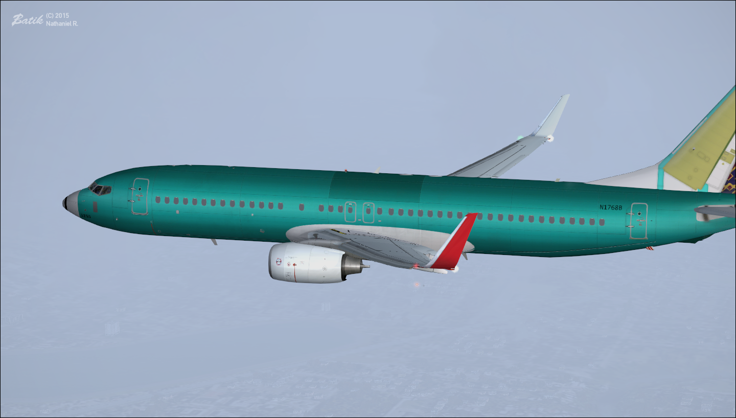 Boeing 737-820/WL - Boeing (Green Airframe) - N1768B ~ justsomewritings