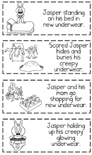 CREEPY PAIR OF UNDERWEAR! SEQUENCING CRAFT ~ Book Units by Lynn
