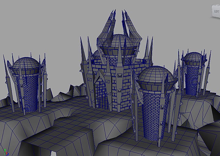 Moar Art: Maya Castle Model