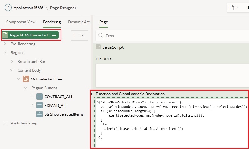 Oracle Apex Enable Multiselected Feature Of Oracle Apex Tree