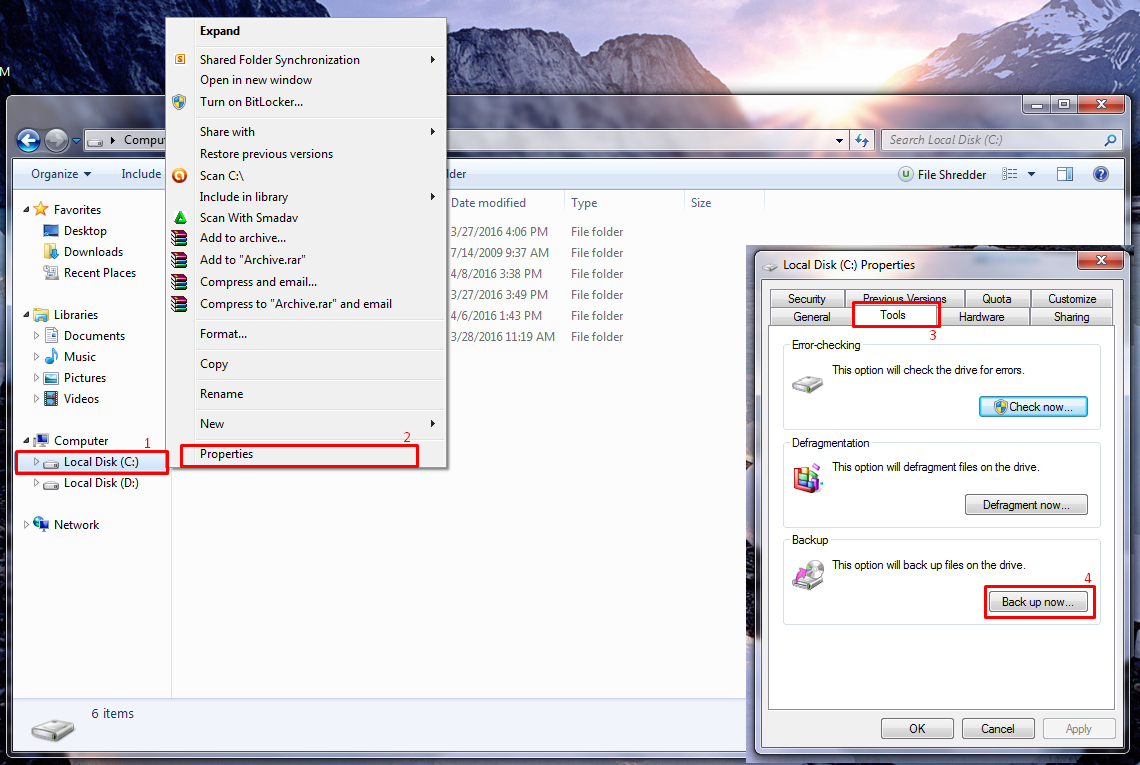 Cara Mudah Backup Data dan Restore Windows 7 - PCTorial Cara Mudah Backup Data dan Restore Windows 7 - PCTorial