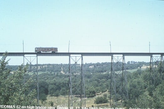 Industrial History: 1913 B&SV/C&NW Bass Point High Bridge near Boone, IA