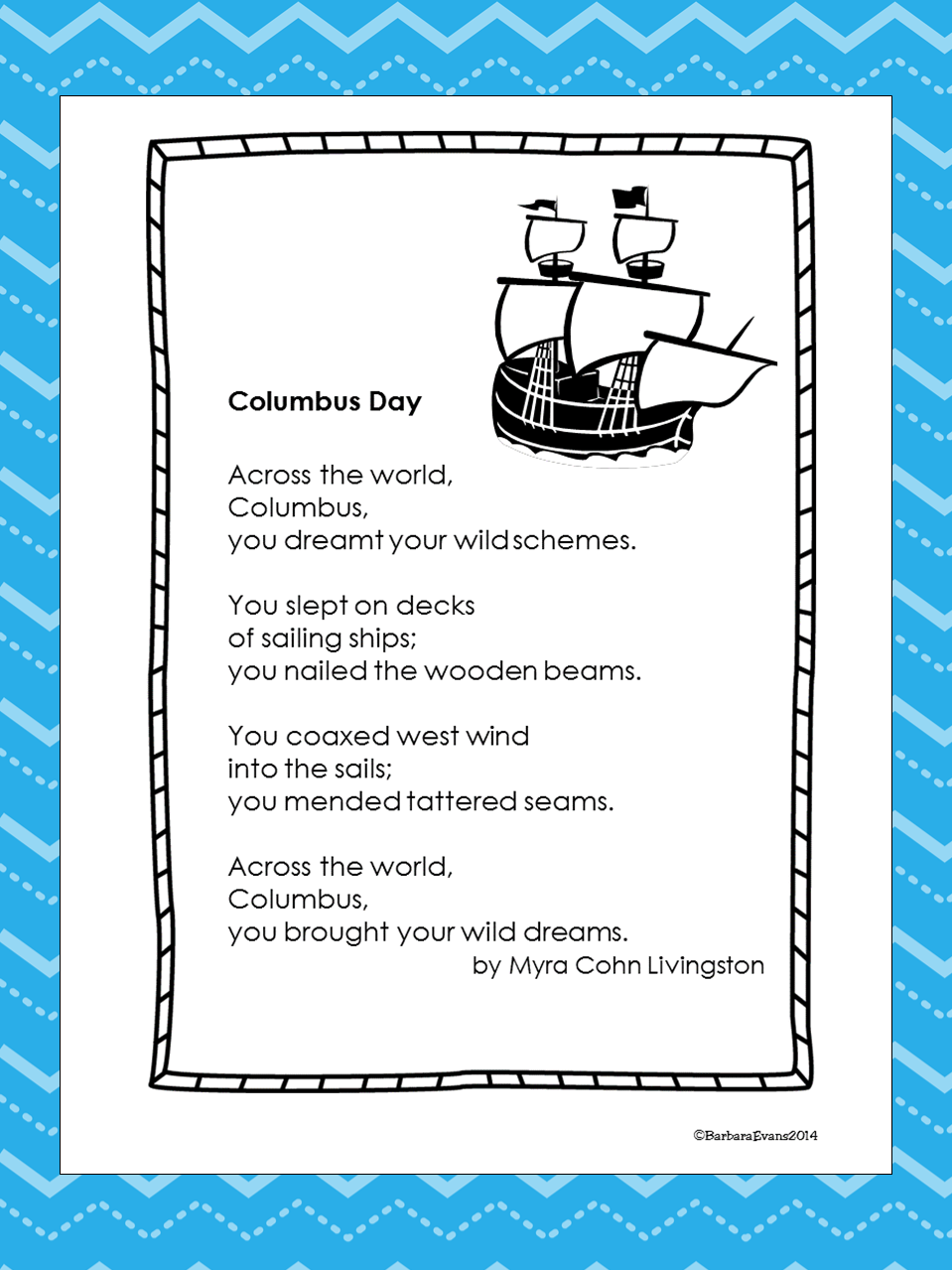 Christopher Columbus Poem