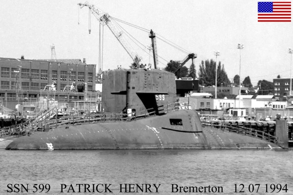 G.GYSSELS SHIPCOLLECTION: USS PATRICK HENRY SSN 599 ex SSBN 599