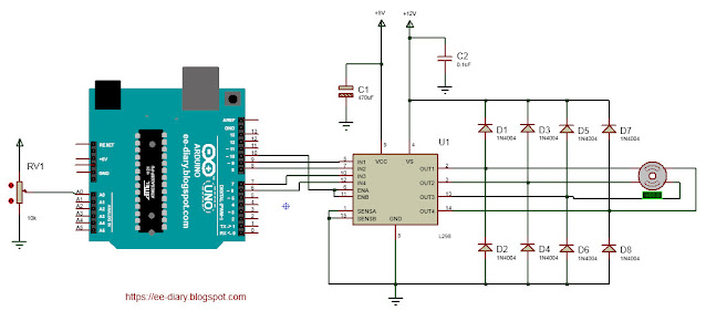 Arduino Stepper Motor Speed Control with Potentiometer | ee-diary