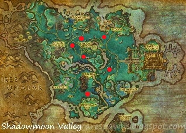 Warlords Of Draenor Map Nagrand