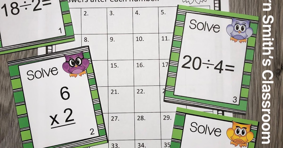 Grab These Adorable Multiplication and Division Task Cards for Your ...
