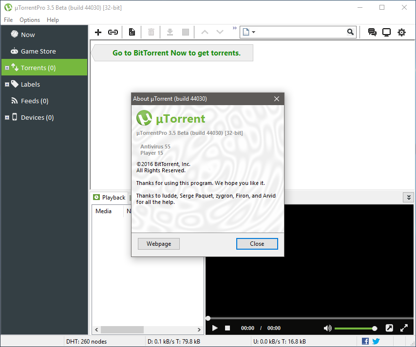 uTorrent PRO v3.5.0 build 44030 Beta Multilingual - App4free