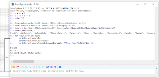 python-catalin: IronPython 2.7.7 : Intro on RevitPythonShell.