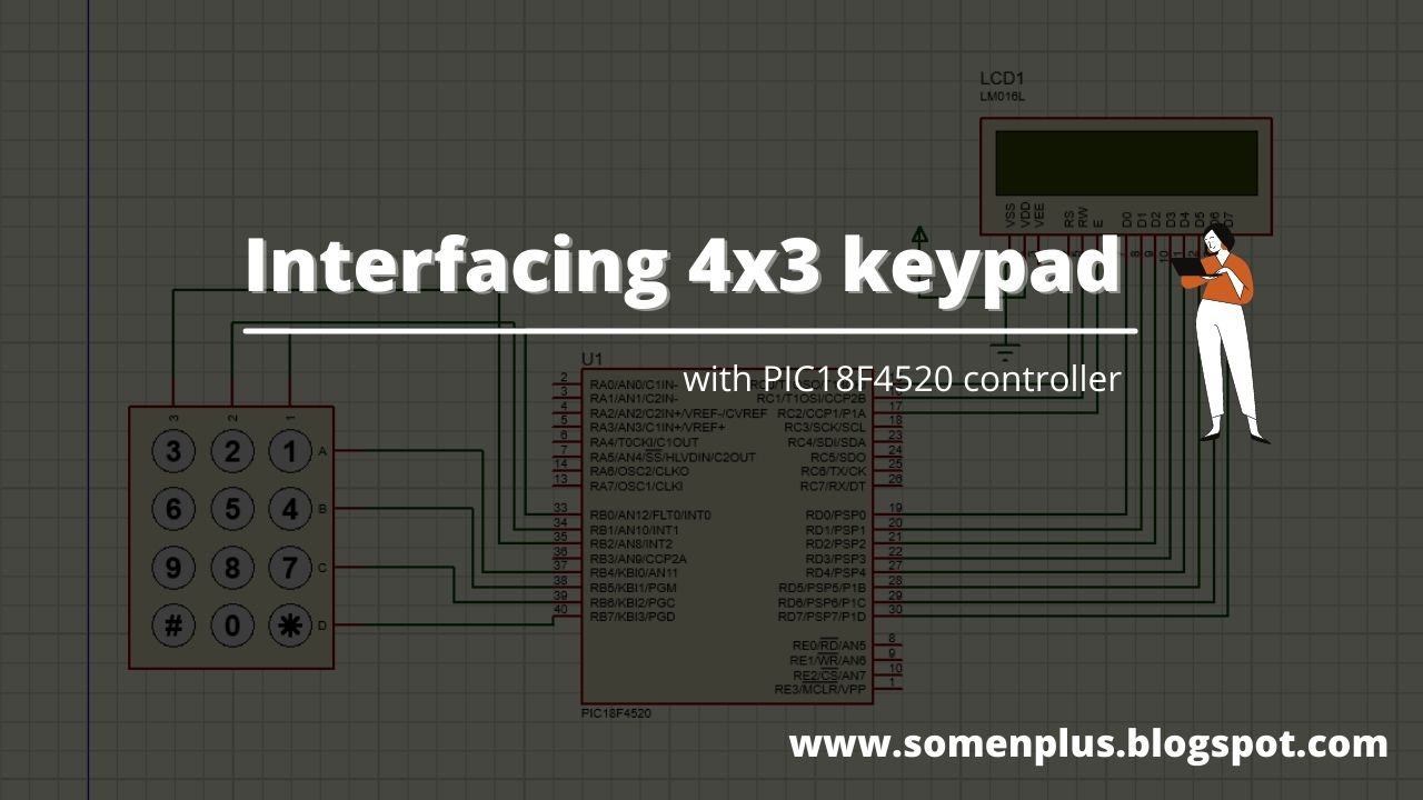 Interfacing 4x3 Keypad with PIC18F4520 controller