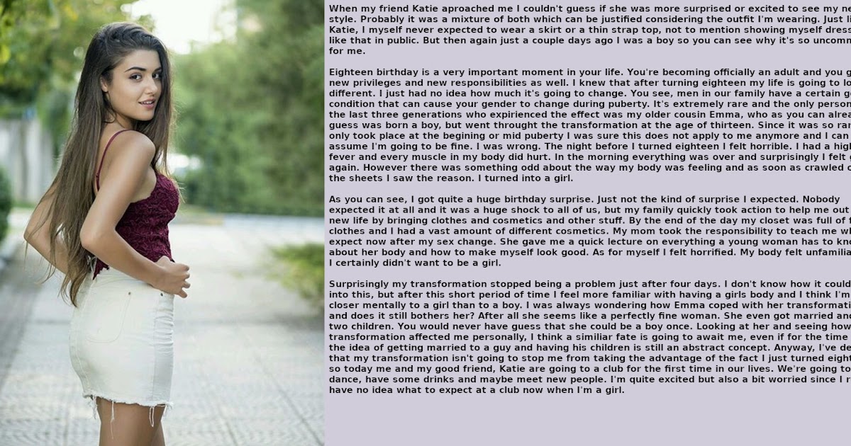 Marti's tg captions: Big surprise