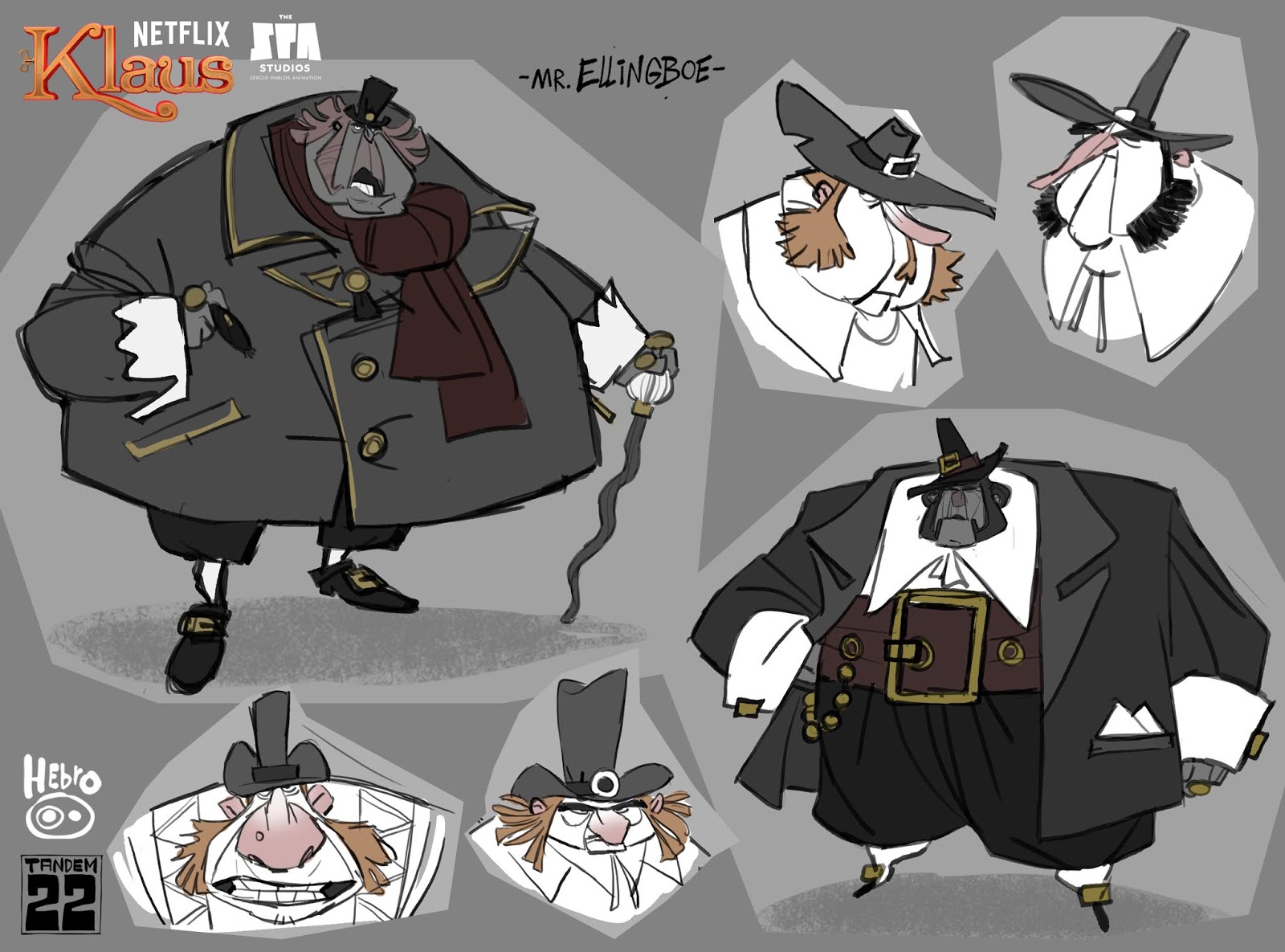 Living Lines Library: Klaus (2019) - Character Design