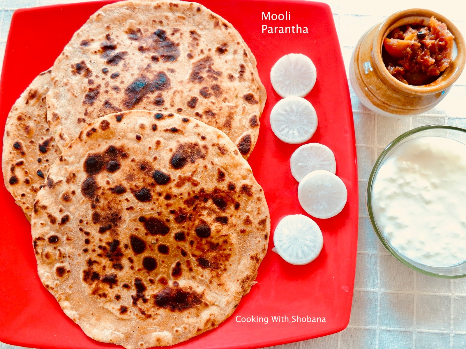 Cooking With Shobana : MOOLI PARANTHA