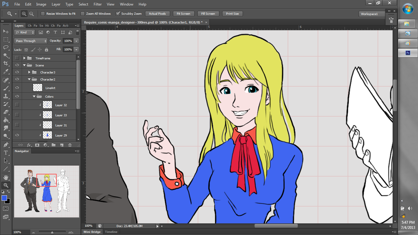 Kenoneworks: Manga style character samples...