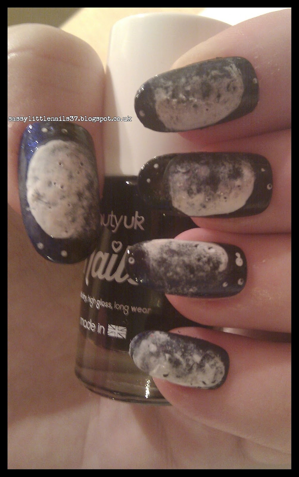 SassyLittleNails: Moon inspired nails