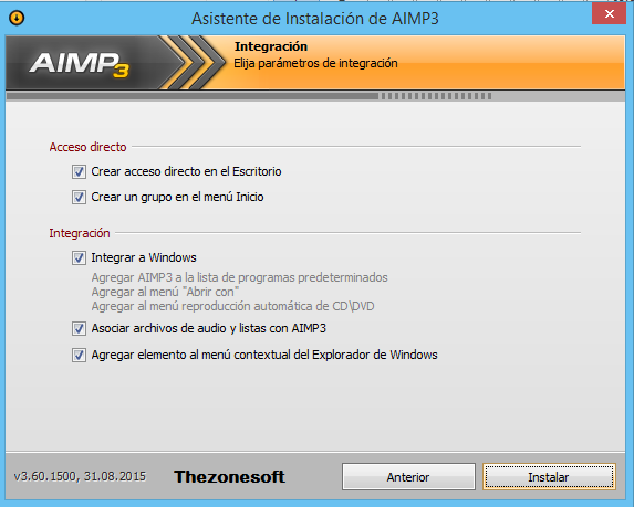 Thezonesoft: AIMP3 v3.60 (Windows)