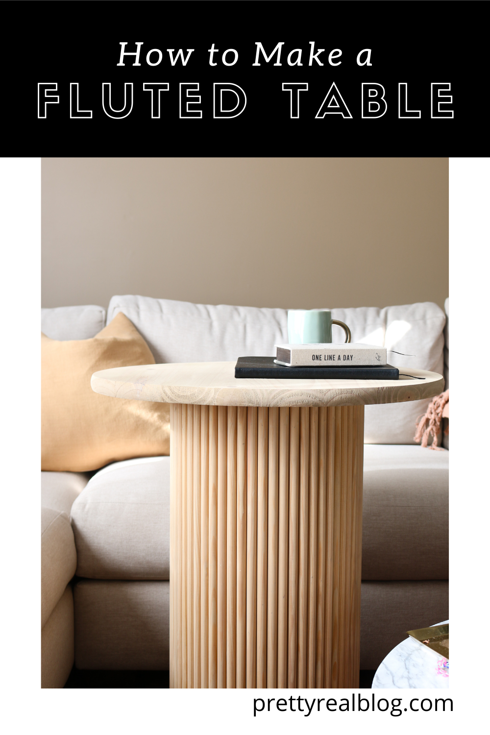 The Cutest DIY Fluted Game Table and How to Stain Wood with Craft Paint ...