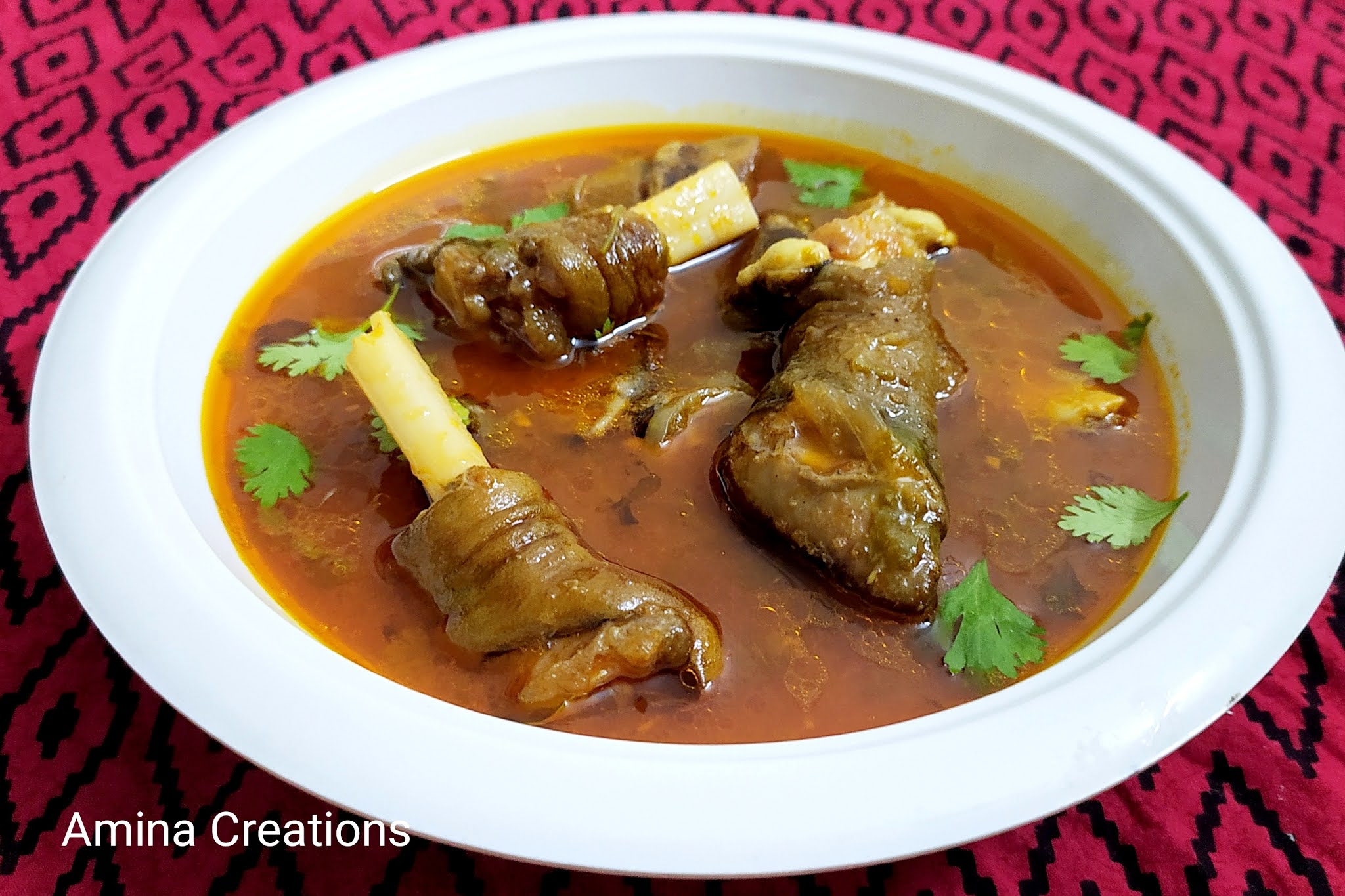 AMINA CREATIONS: GOAT SPLEEN CURRY/ TILLI KA SALAN/ MANNERAL VARUVAL