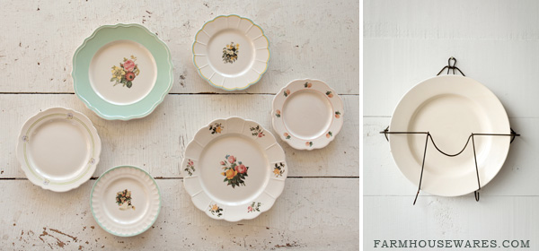 farmhouse musings: Decorate with Vintage Style Plates