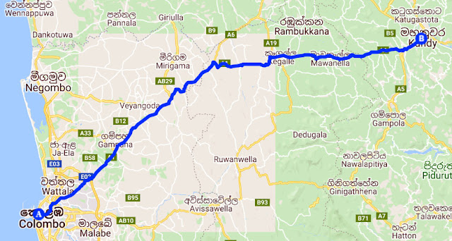 Bus No 1 | Colombo – Kandy bus route
