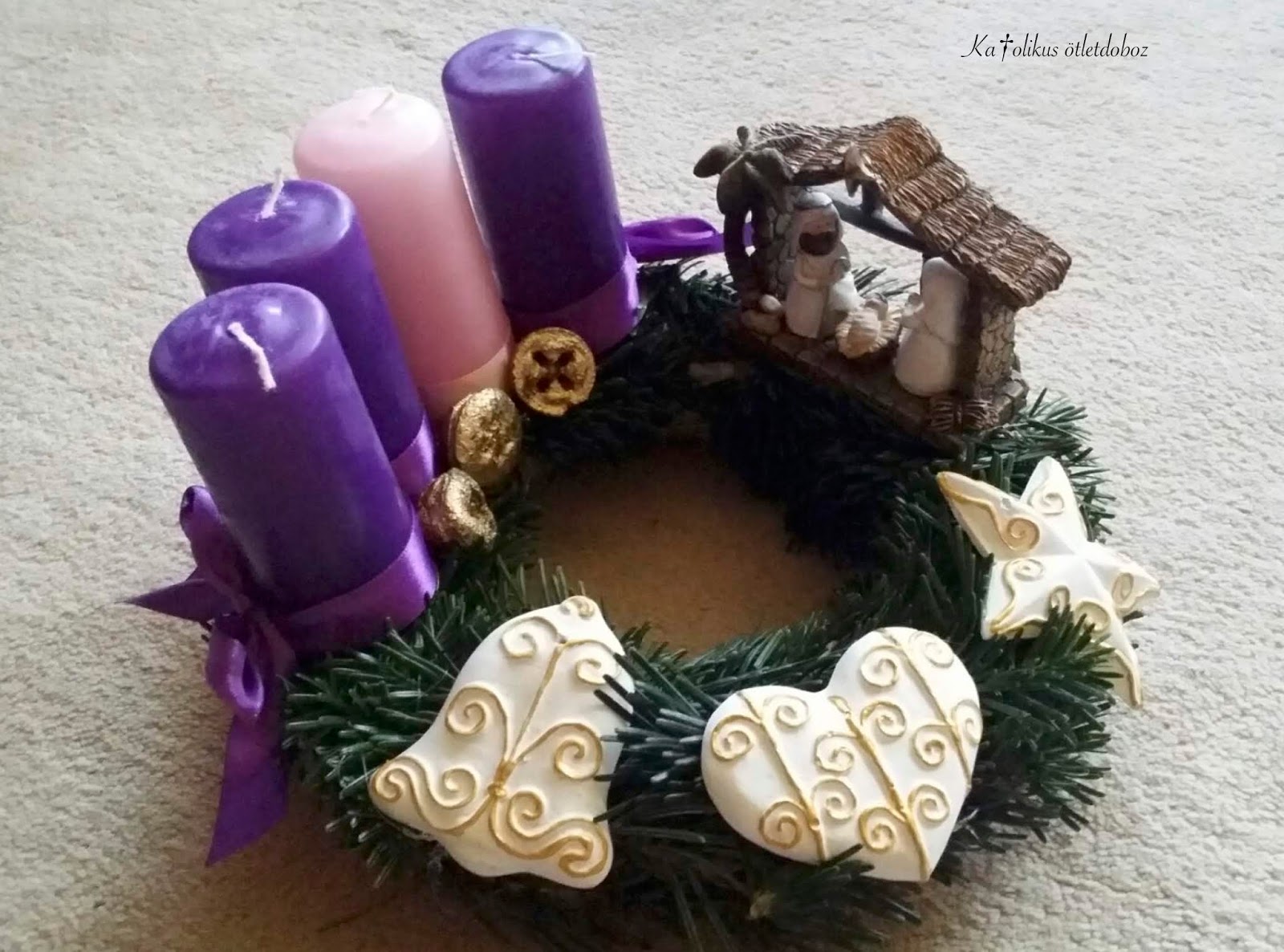 Ka†olikus ötletdoboz: Adventi koszorú 2019-ben