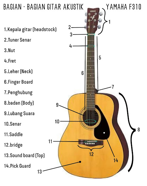 Istimewa Gitar: Mengenal bagian - bagian gitar beserta fungsinya