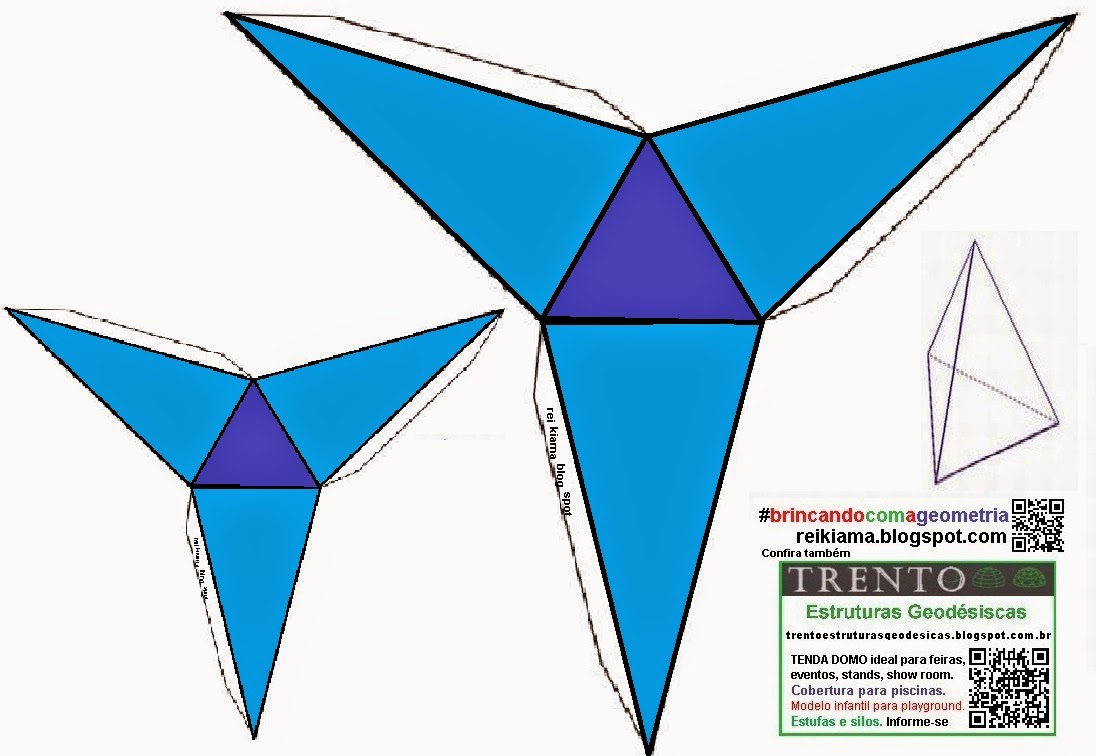 ...Brincar faz bem....: Piramide triangular molde para imprimir ...