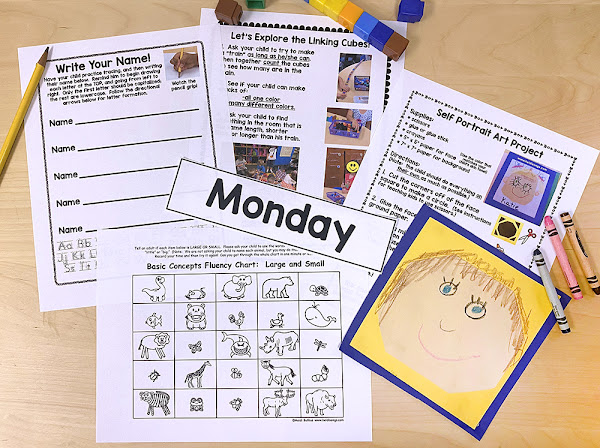 TK Distance Learning Packet: Fall Week 1 - NO PREP PRINTABLES!