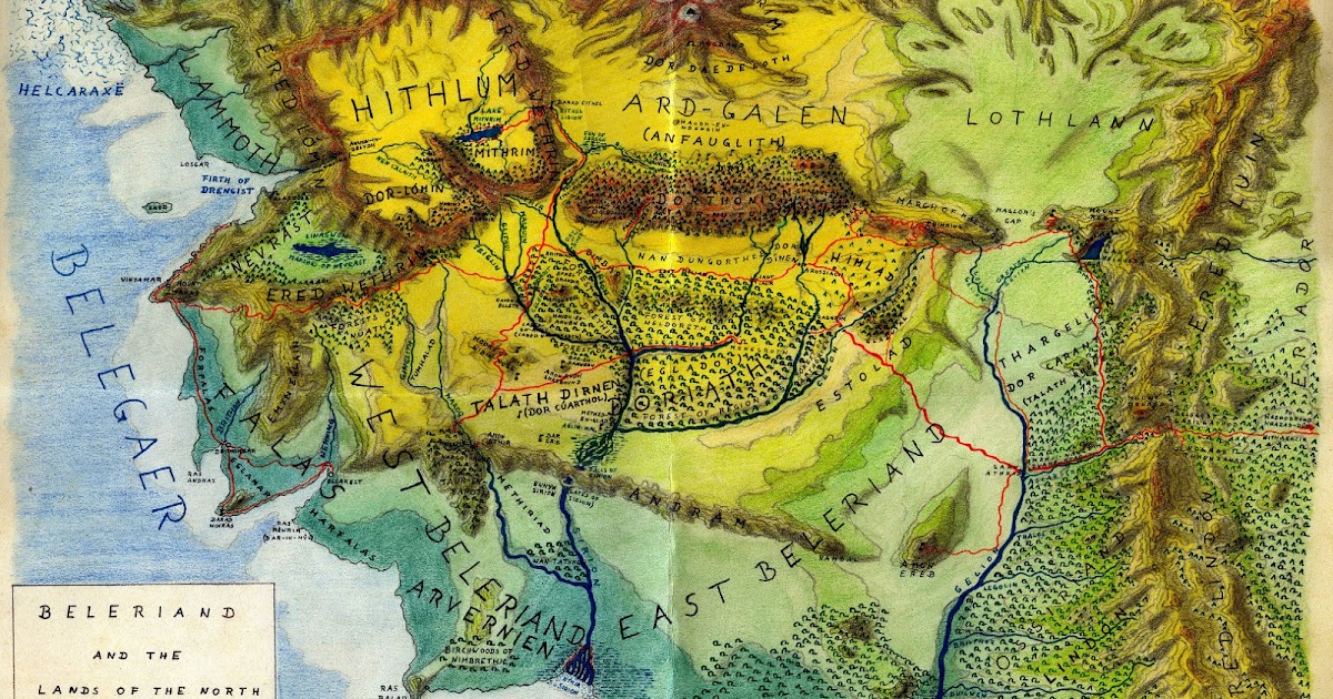 Lalaith's Middle-earth Science Pages: Topographic maps of Beleriand and ...