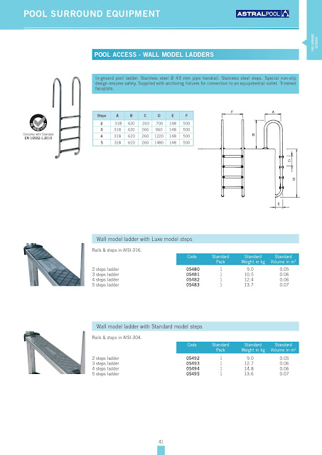 Astral Pool Catalogue 2020: Pool Surround Equipment