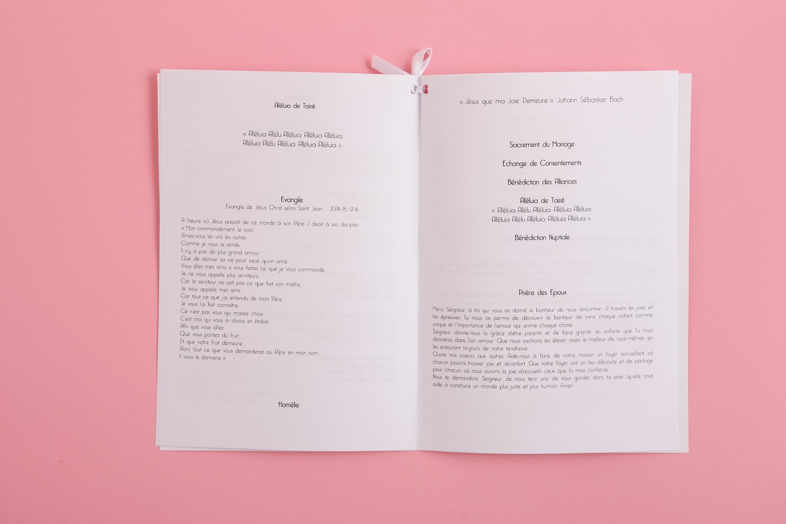 DIY : le livret de messe mariage + livret de messe à télécharger