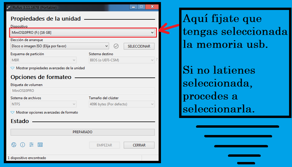 Como bootear imagen iso de Windows 10/8/7 en una memoria USB con RUFUS ...
