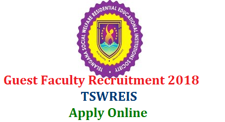 TSWRDC Guest Faculty Recruitment 2018 Online Application form @tswreis ...