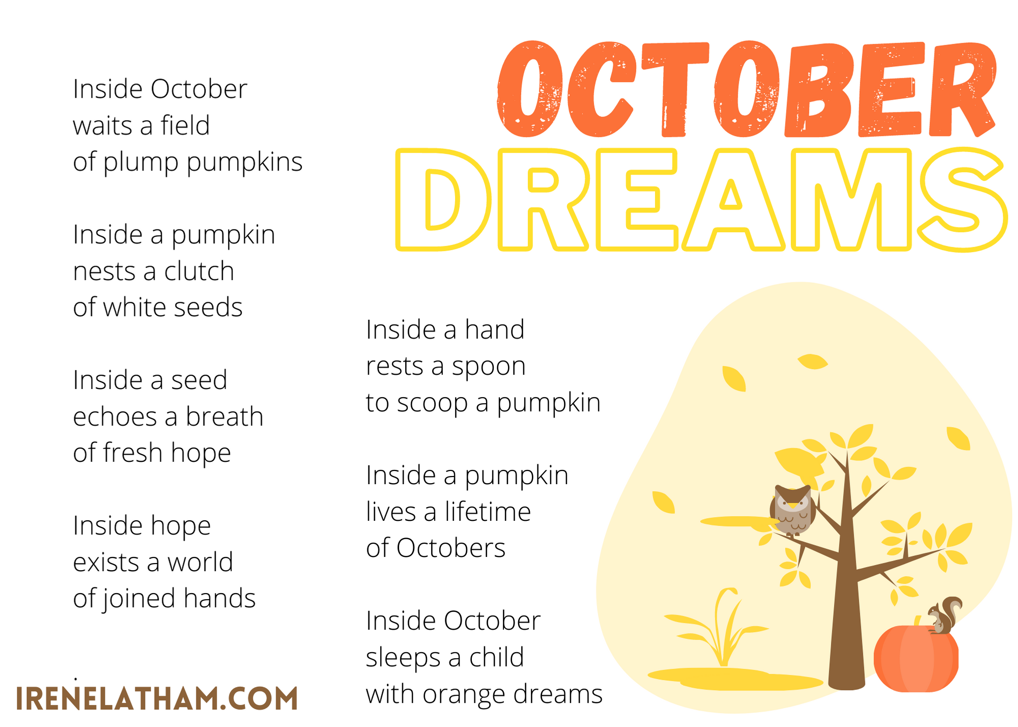 Live Your Poem...: October 2020