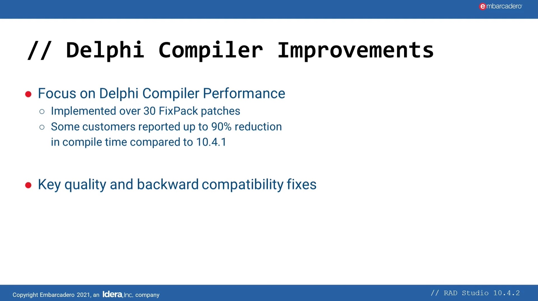 Улучшение производительности компилятора Delphi 10.4.2