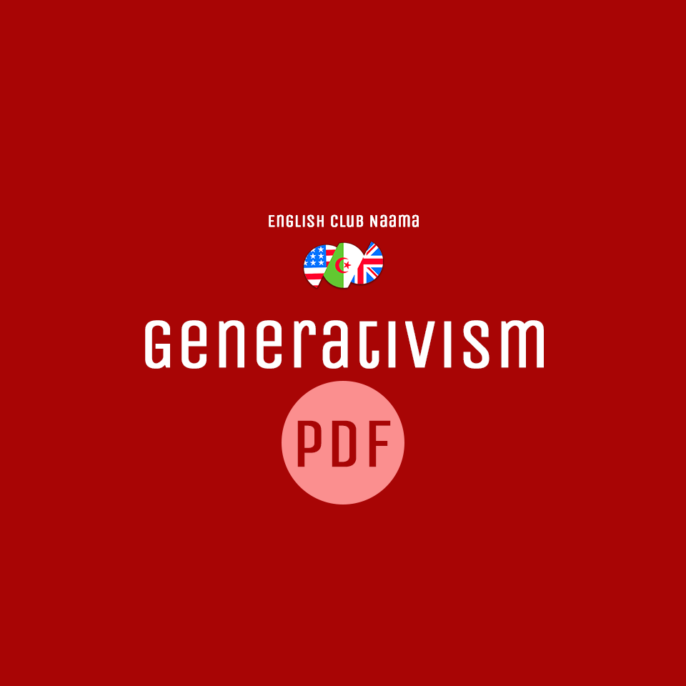 Generativism PDF - English Club Naama