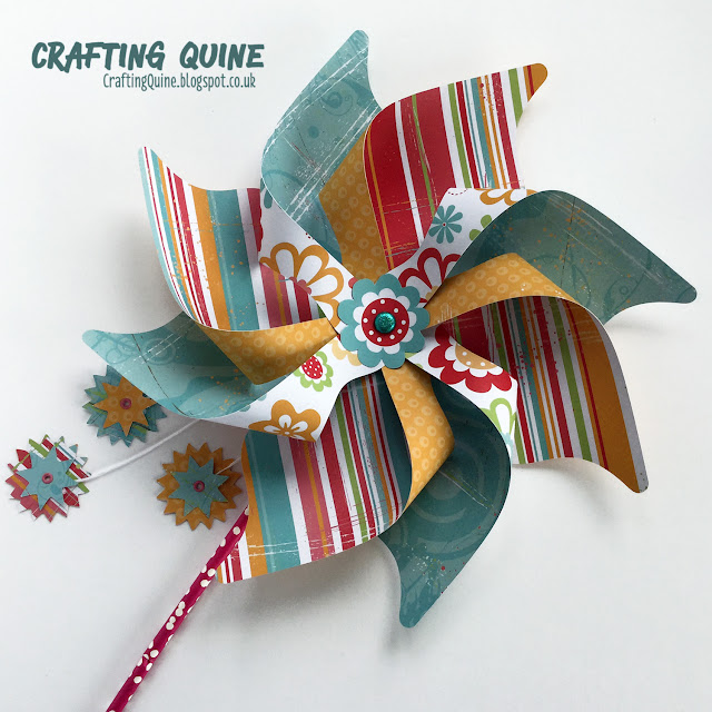 Crafting Quine: Giant Pinwheels from 12-inch square paper