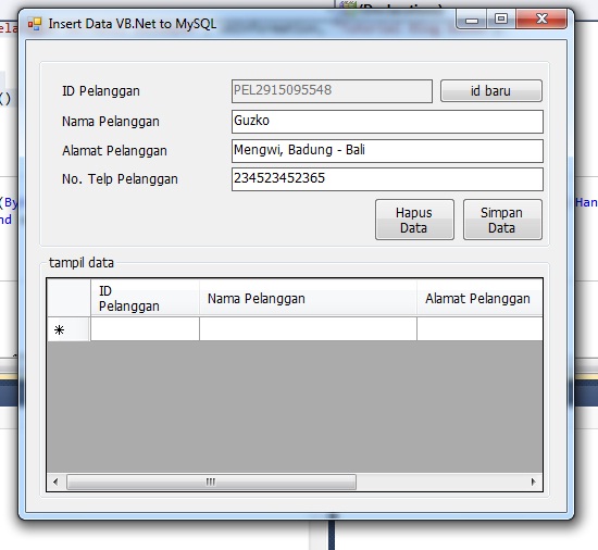Membuat Aplikasi Crud Di Vb Dengan Database Mysql Part 1
