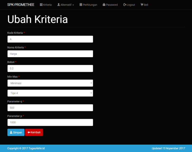 sebaris koding Minggu, 15 November 2020 edit Tags: SPK