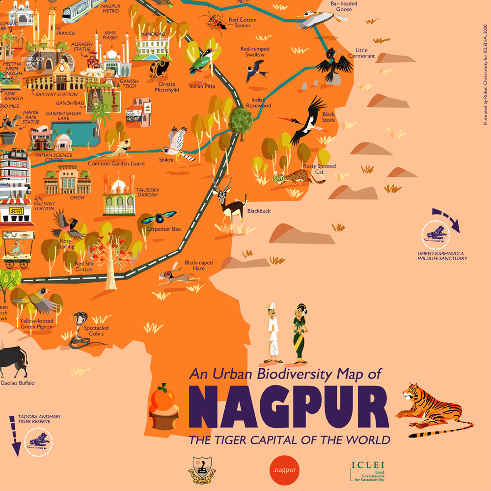 Green Humour: Urban Biodiversity Map of Nagpur - The Tiger Capital of ...