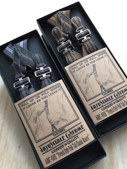 ADJUSTABLE COSTUME: ABC-018 French Style Pull-Tab Classic Braces